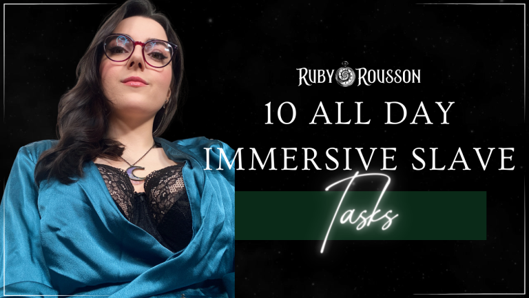 10 All Day Immersive Slave Tasks - Ruby Rousson